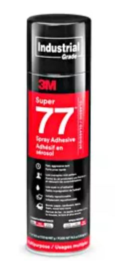3M SUPER 77 MULTIPURPOSE SPRAY ADHESIVE 16.5OZ | Grimco